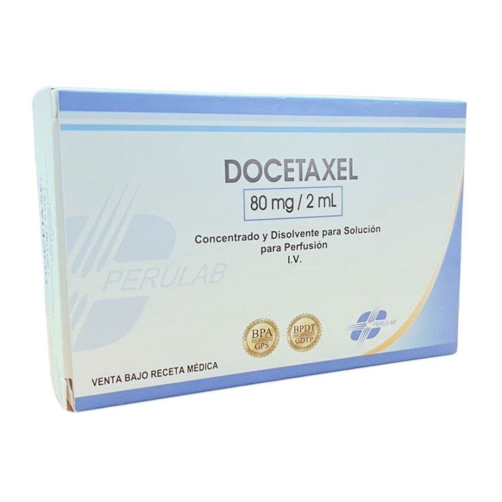 DOCETAXEL 80 mg/2mL Concentrado y Disolvente para Solución para Perfus