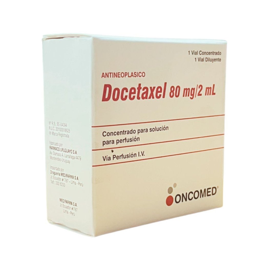 Docetaxel 80 mg/2 mL concentrado para solución para perfusión