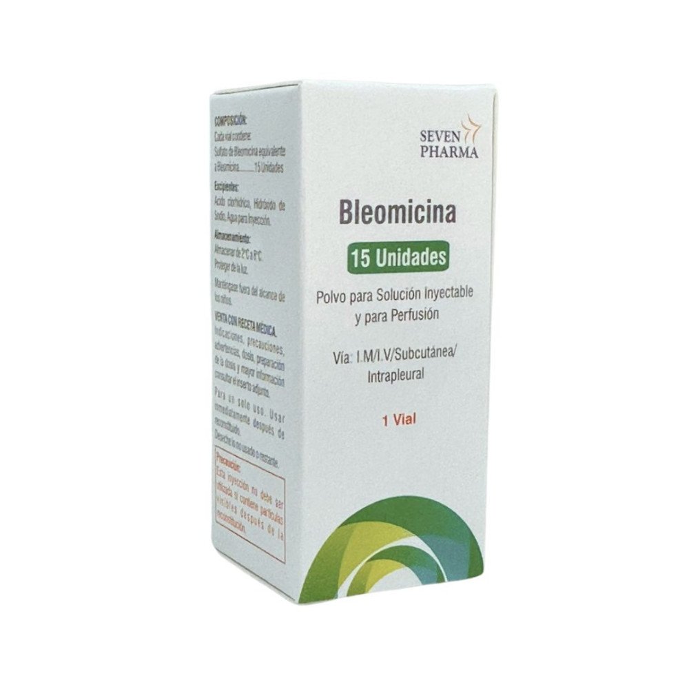 BLEOCEL 15, Bleomicina, 15 unidades, Polvo para Solución Inyectable