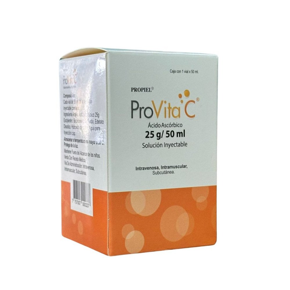 ProVita C Ácido Ascórbico 25g/50ml Solución Inyectable