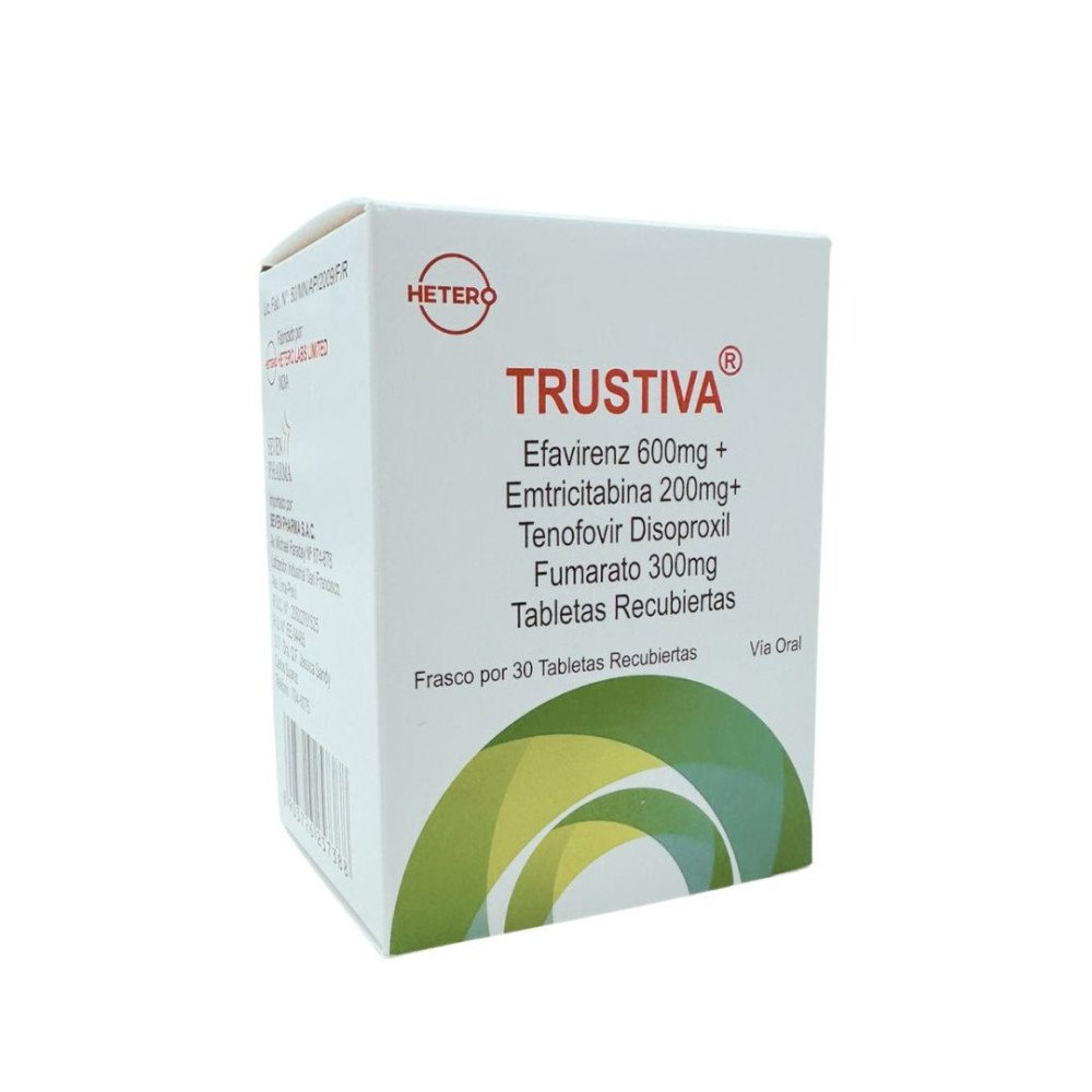 TRUSTIVA Efavirenz 600 mg+ Emtricitabina 200mg+ Tenofovir Disoproxil,